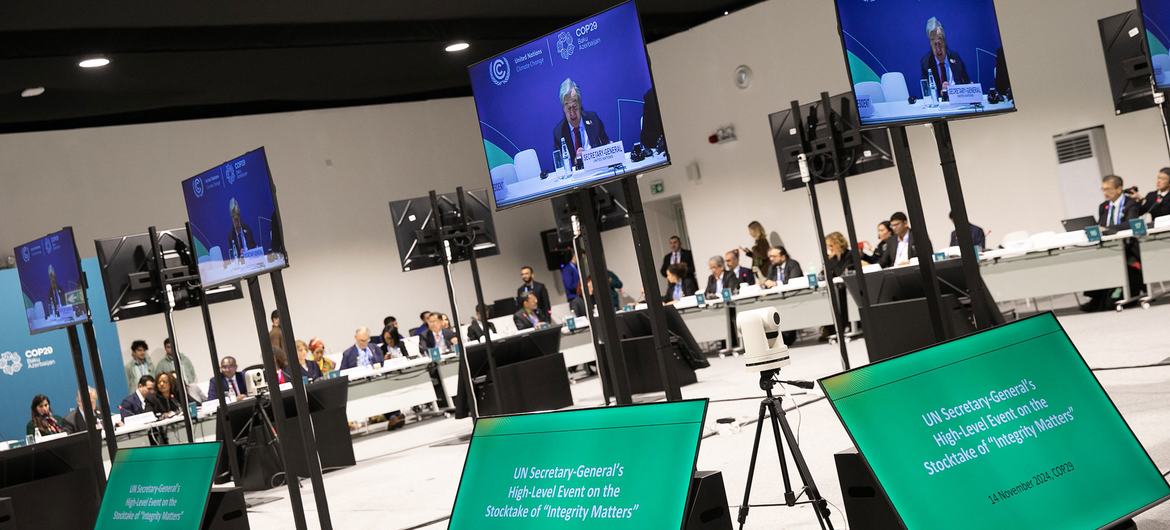 COP29: ‘Now is the time to fast-track, not backtrack’ on the path to net-zero | UN News